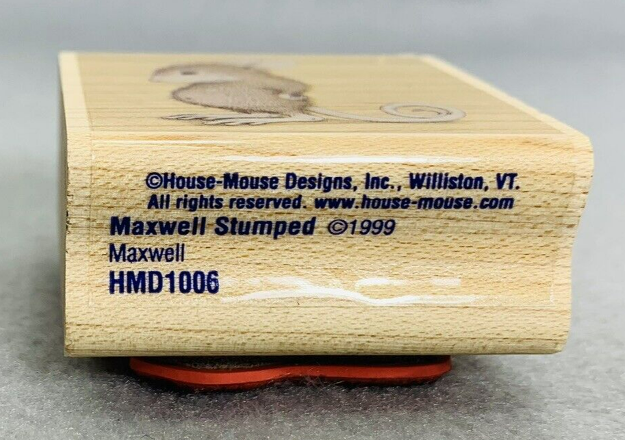 Stampabilities House Mouse Rubber Stamp Maxwell Stumped HMD1006 Hard to ...