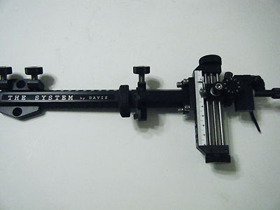 4" DAVIS TARGET SIGHT- Double knob mount -black Knob | eBay