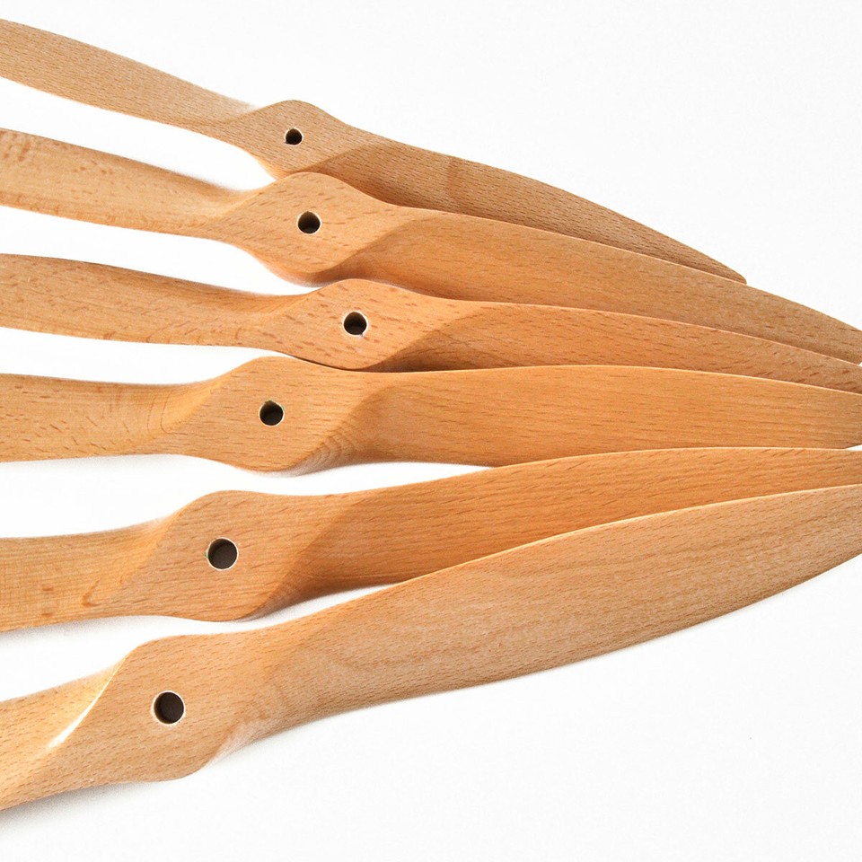 12x8 RC Plane Propeller Model Aircraft 12 Inch Prop Gas Wood Laminated ...