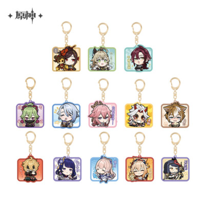 miHoYo Genshin Impact Inazuma Official Keychain Cute Acrylic Keyring ...