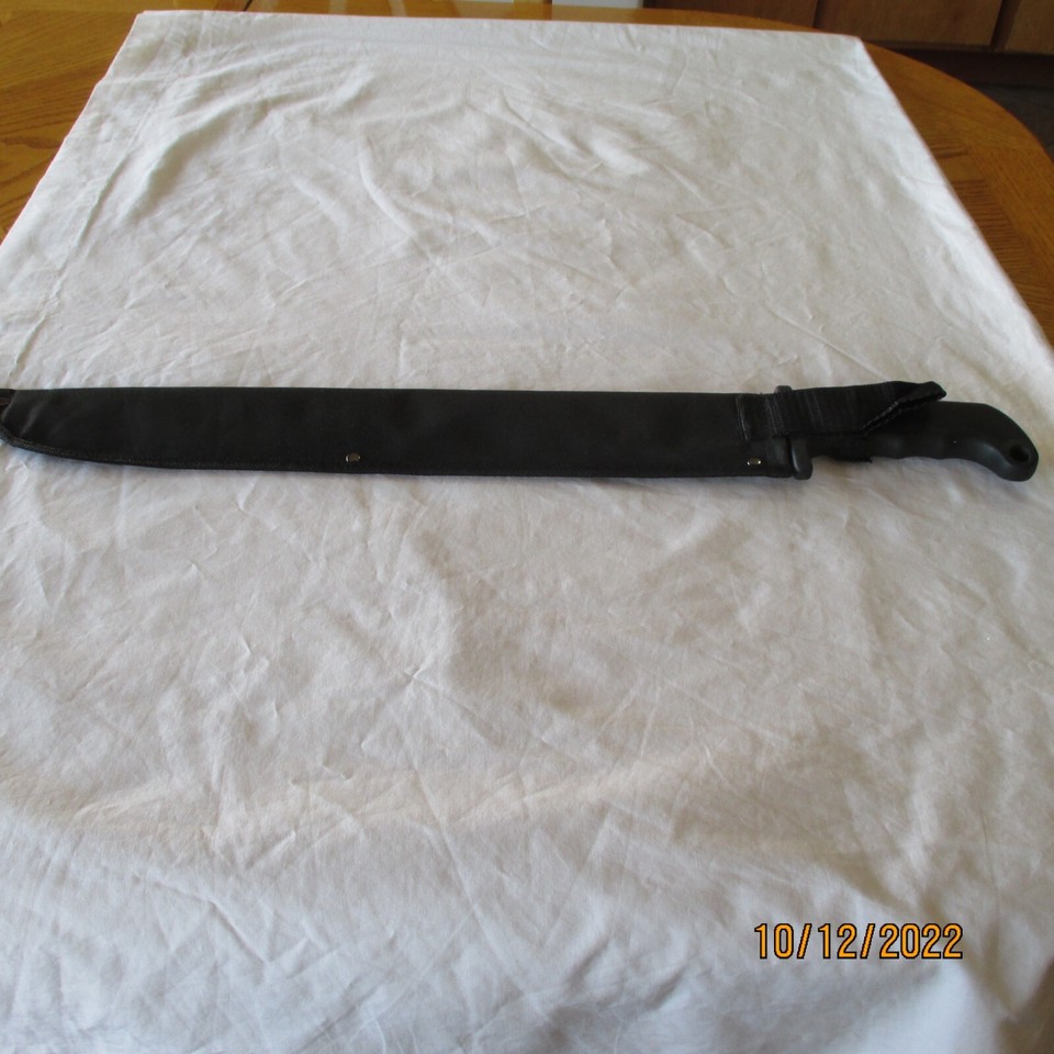 18" MACHETTE Serrated Machete Nylon SHEATH Survival Tool KNIFE Camping ...