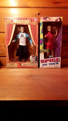 N'sync Justin Timberlake and Ginger Spice Girl Geri Halliwell Dolls w ...