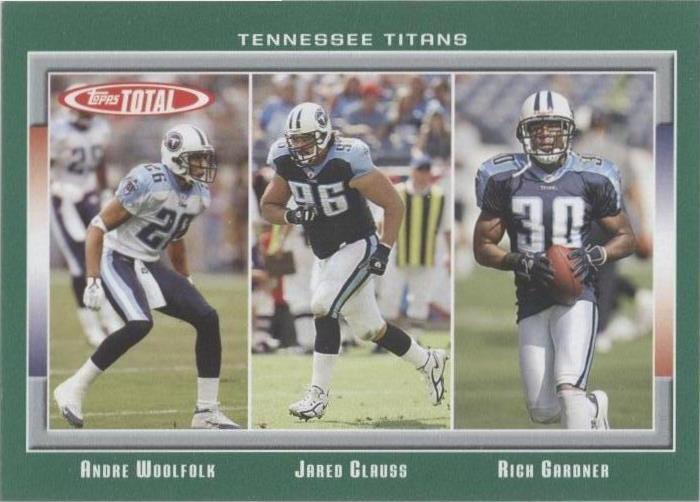 2006 Topps Total Andre Woolfolk Jared Clauss Rich Gardner #397 for sale ...