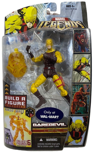 Marvel Legends Daredevil Yellow Figure NEW 2007 Nemesis BAF Walmart ...