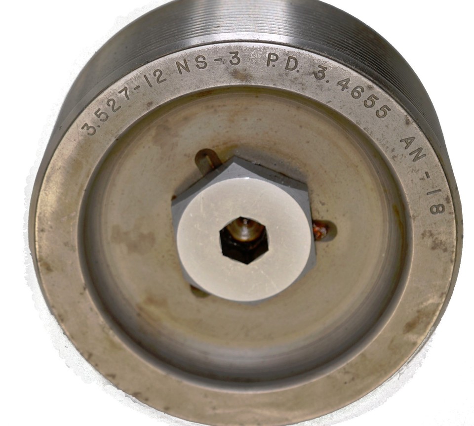 AN-18-12 NS ~ Thread Ring Gage ~ Set Plug ~ No/Go Only - AFBMA Locknut ...