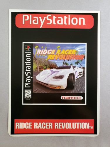 Ridge Racer Revolution - Toys R Us Display Card - PlayStation 1 PS1 ...
