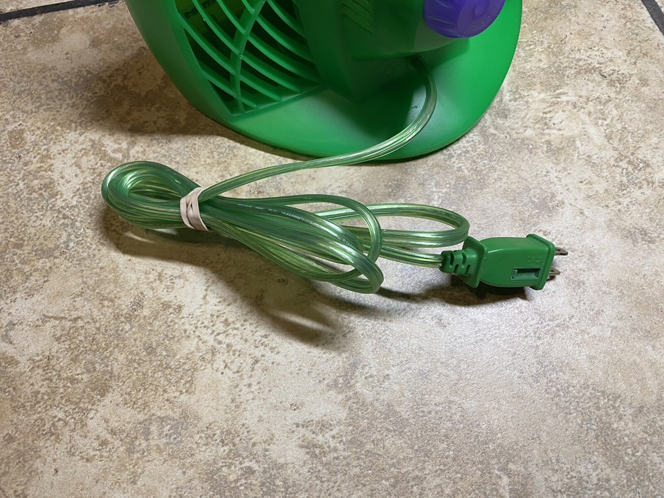 Holmes Tropicool Fan Green Purple Desktop Vintage 1990s Works great | eBay