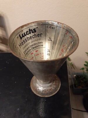 c1950s Vintage Luchs Messbecher Tin Measuring Beaker Cup Made in ...