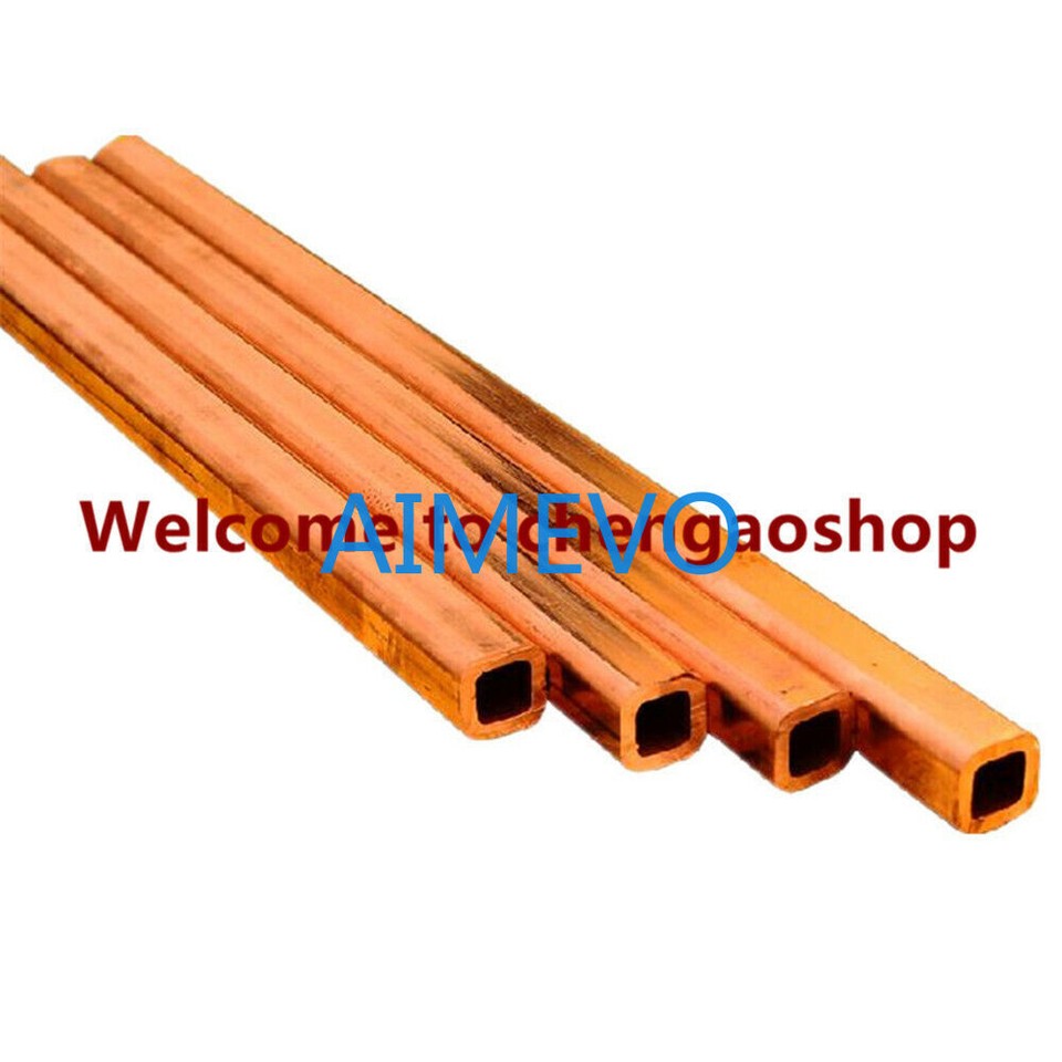 2pcs Copper Square Tube pipe 3mm x 5mm x 0.8mm Wall x 500mm long | eBay