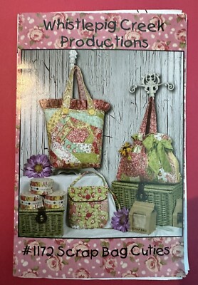 Purse Tote Scrap Bag Cuties Sewing Pattern Whistlepig Creek Susan Marsh ...