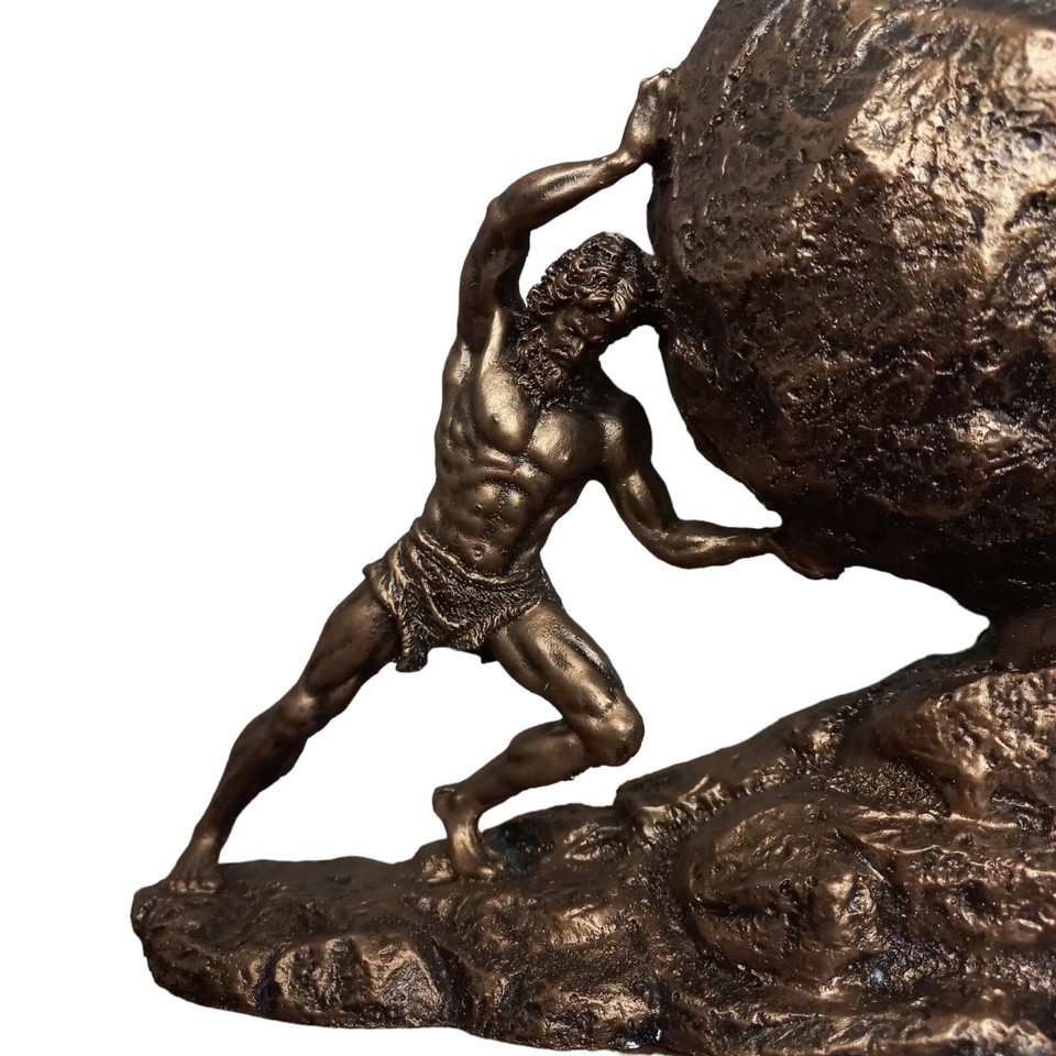 Sisyphus Statue, Greek Mythology, Sisyphus pushing the Eternal Rock (11 ...