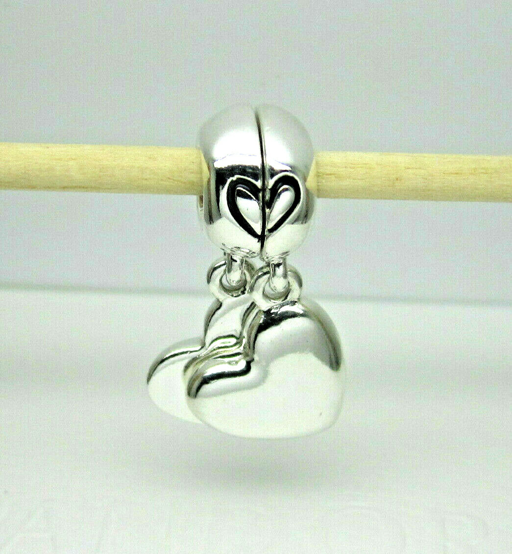 Authentic PANDORA 925 Ale Mother & Son Love Heart Charm Pendant ...