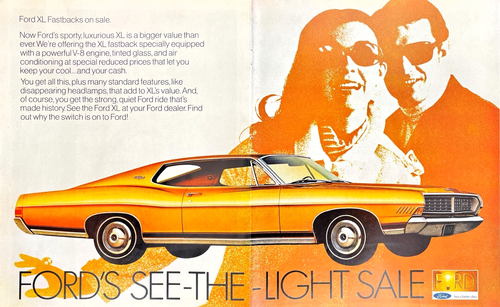 1968 Ford XL Fastback Coupe Ride Sales Event Stylish Muscle Vintage Mag ...