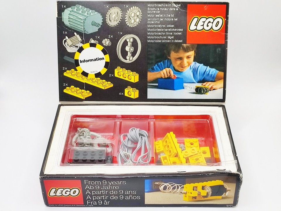 1979 FACTORY SEALED LEGO VINTAGE TECHNIC - SET 880 12v MOTOR - RARE - 2 ...
