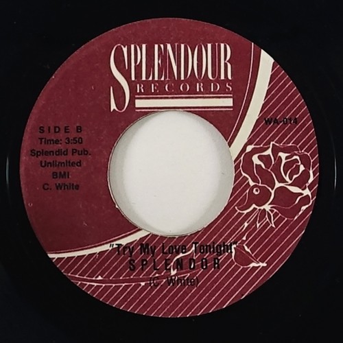 Splendor "Try My Love Tonight" Rare Modern Soul 45 Splendour HEAR | eBay UK