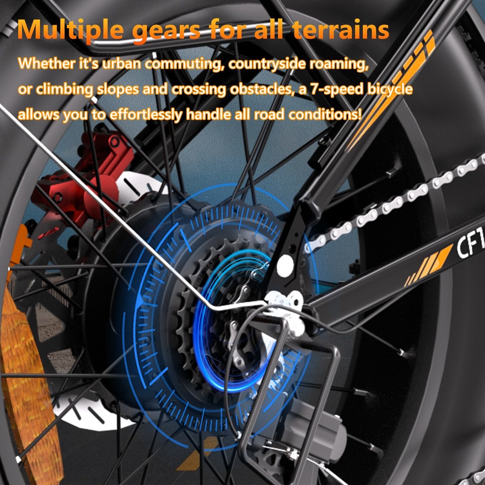 Cheevalry CF1000 Electric Bike 48V 20AH Battery 20 inch Folding Hrdraulic E-Bike | eBay UK