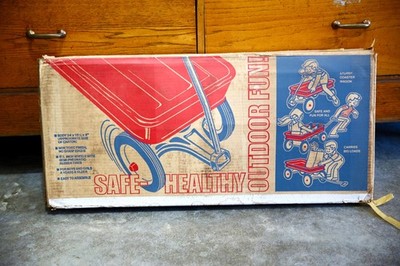Radio Flyer Wagon KD Coaster Ride On Pull Toy vintage 70s in BOX NEW 34 ...