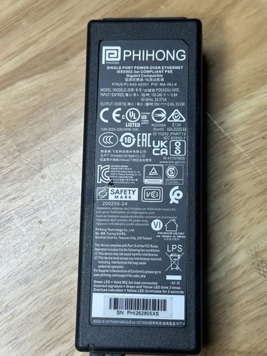 Phihong POE90U-1BT-2 POE Single Port Power Over Ethernet IEEE802.3bt ...