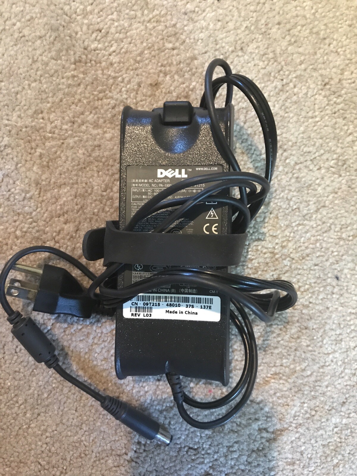 Dell AC Adapter Power Supply Cord Charger Cable Computer Model PA-1900 ...