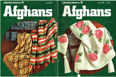Afghans Columbia Minerva Afghan Pattern Book Crochet Knit 1975 Vintage ...