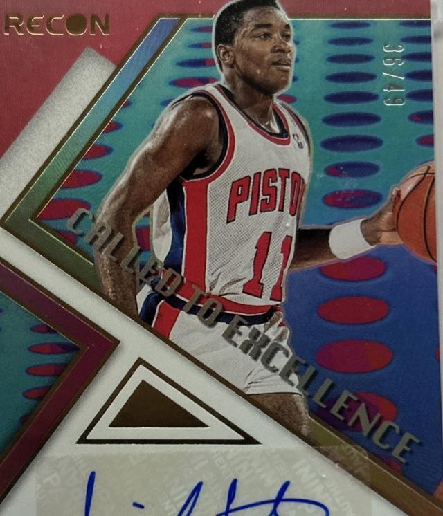 2021-22 Panini Recon - Called to Excellence Signatures Isiah Thomas # ...