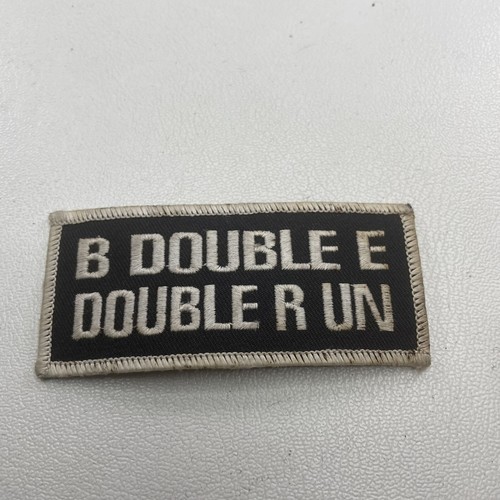 As-Is-Dirty B DOUBLE EE DOUBLE R UN Biker Patch T047 | eBay