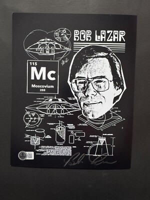 Bob Lazar Rare autographed signed Area 51 S4 aliens UFO 8x10 photo ...