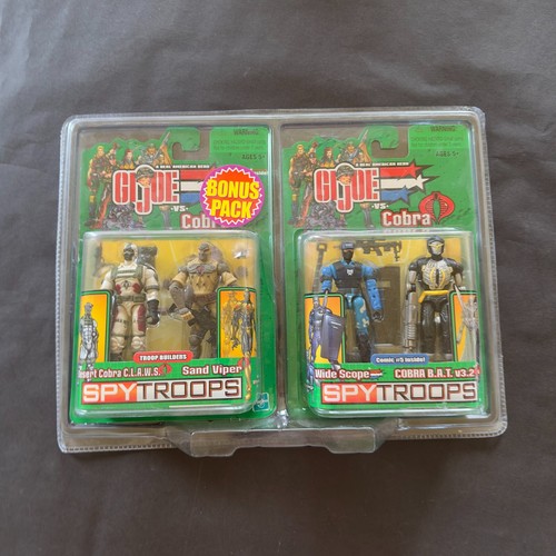 2003 GI JOE vs COBRA CLAWS SAND VIPER WIDE SCOPE BAT BONUS PACK 4 ...