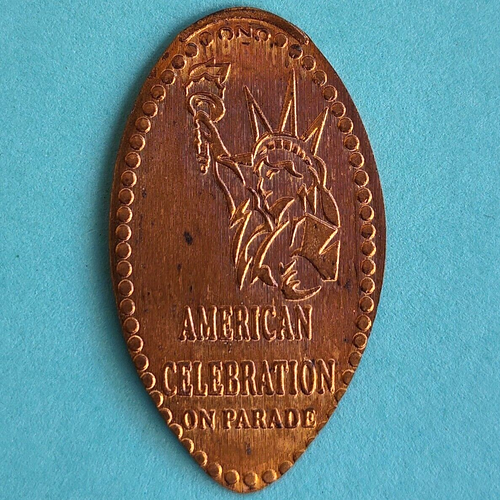 STATUE OF LIBERTY American Celebration On Parade Virginia Elongated ...