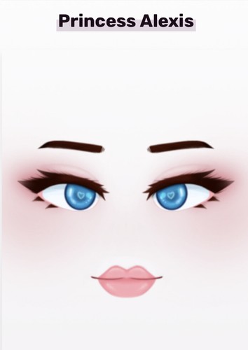 ROBLOX Celebrity Series 8 Princess Alexis Face CODE ONLY MESSAGED ...