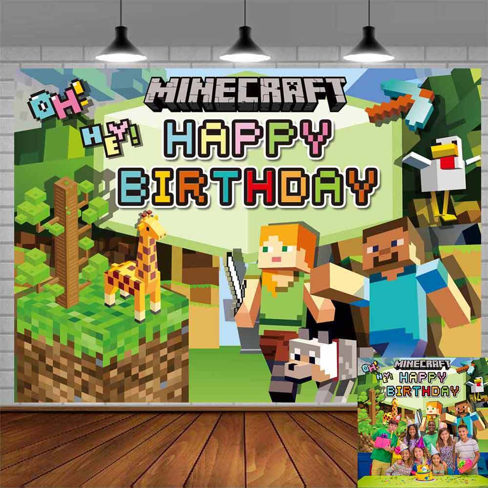 Happy Birthday Banner Minecraft
