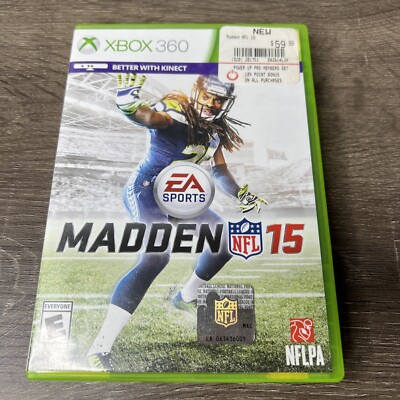 Xbox 360 Madden 15 NfL Microsoft 2014 Disc Tested Manual Video Game Ea ...