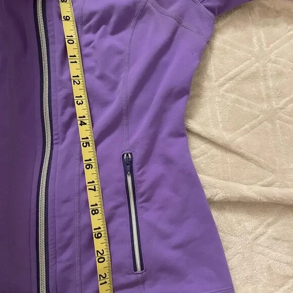 Lululemon Peplum Pleated Define Jacket with Ruffle Back Purple 6 RARE ...