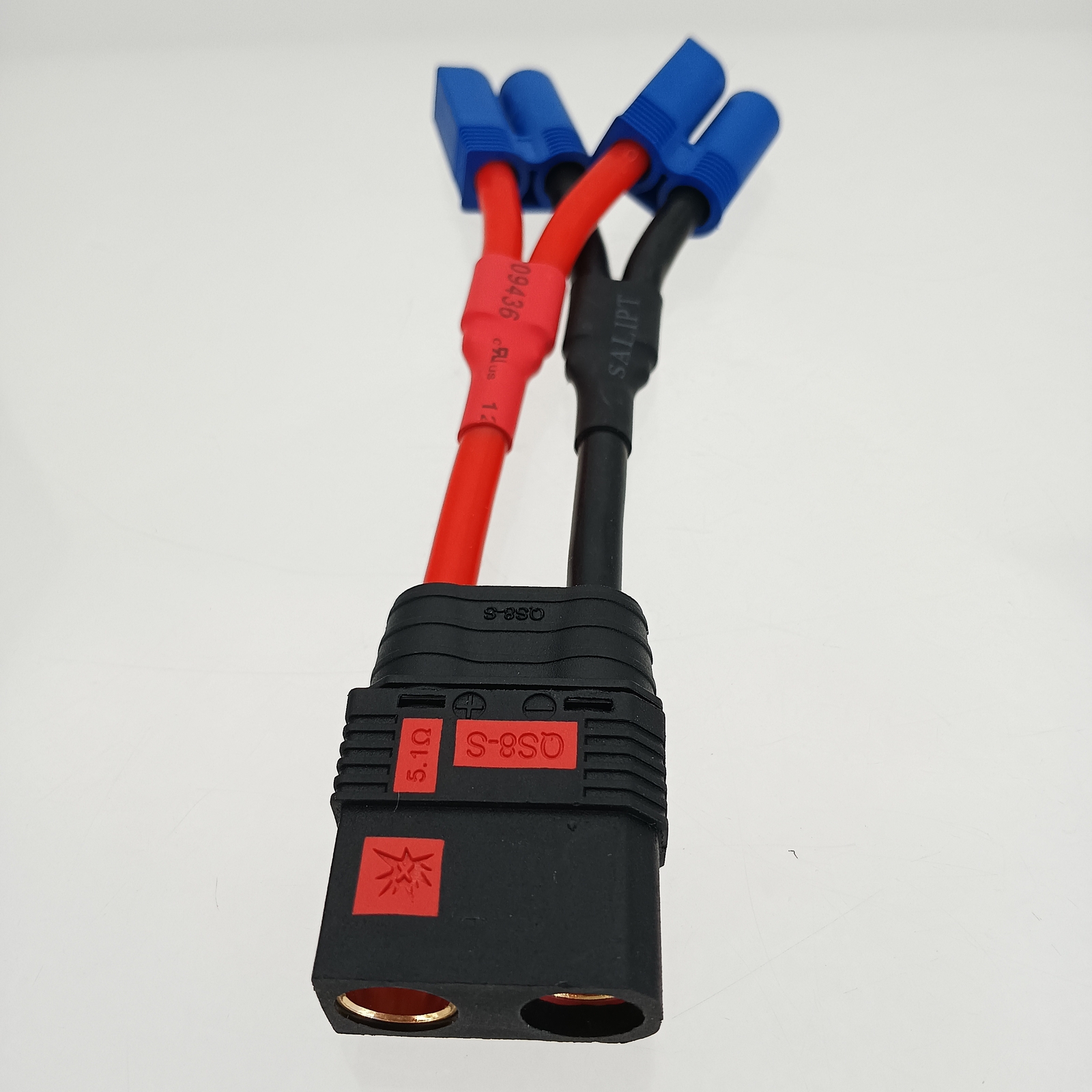 Parallel Harness:QS8 Anti-Spark 1 Female to 2 Male EC5 10AWG 5CM+5CM Y Wire | eBay