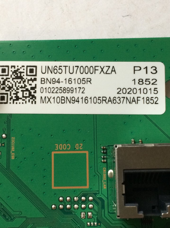 SAMSUNG UN65TU7000F MAIN BOARD BN41-02751B W/ 2 RIBBON CLIPS | eBay