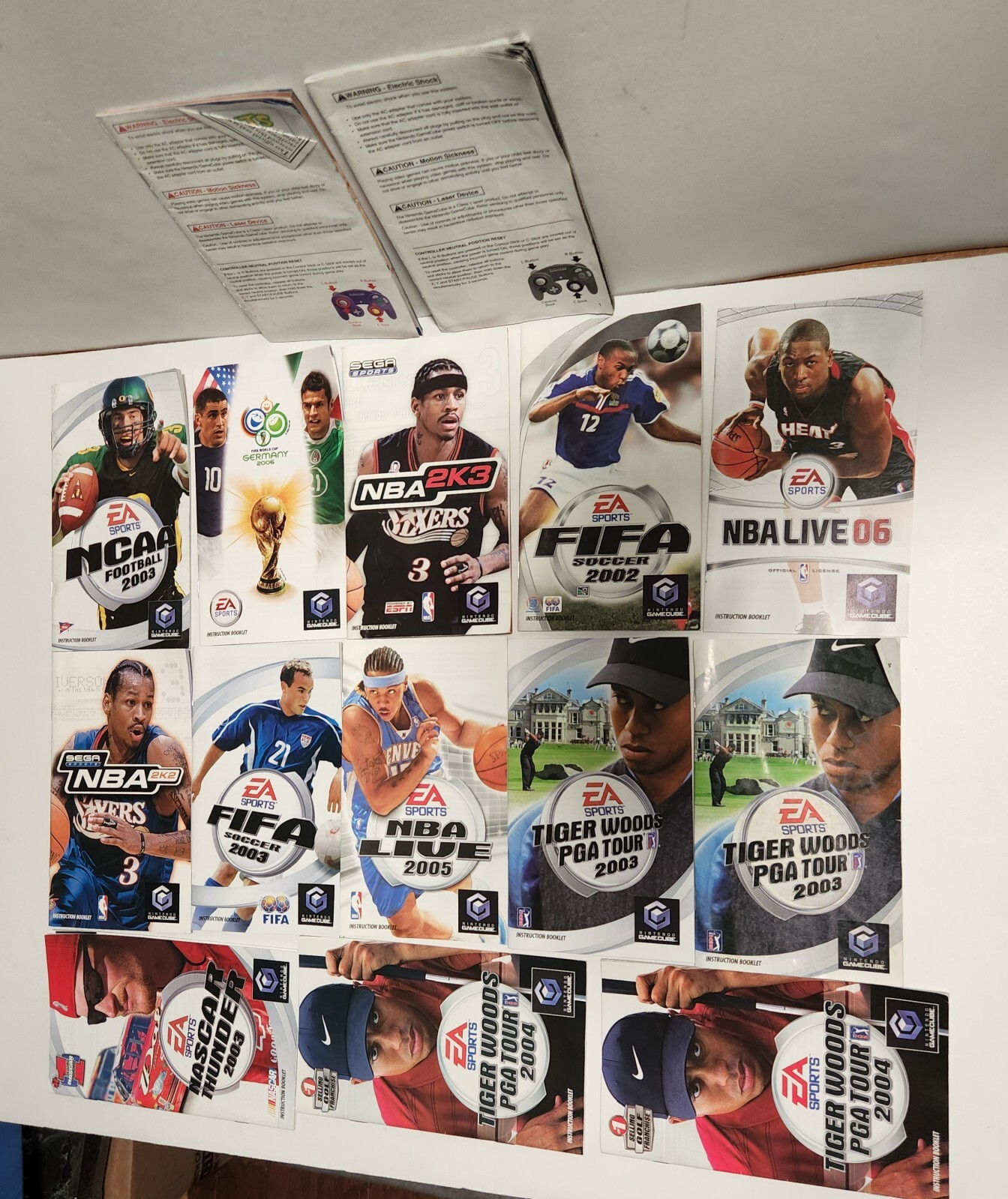 Lot of 13 Nintendo Gamecube Instruction Booklet Manuals ONLY | eBay