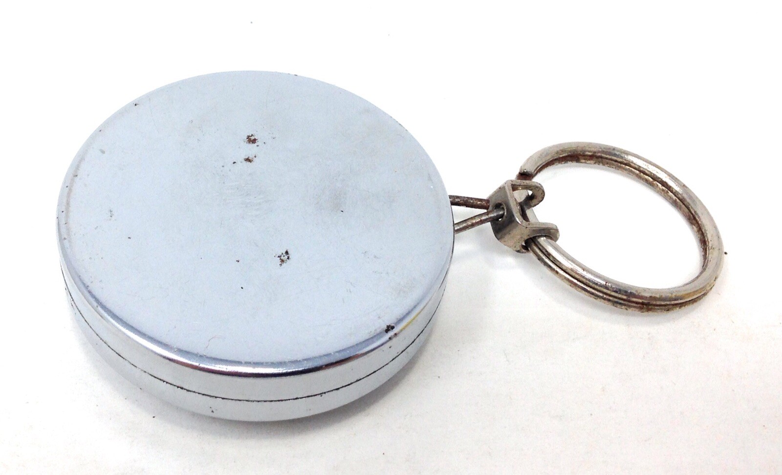Vintage Chrome Metal Retractable Ring Pull with Belt … - Gem