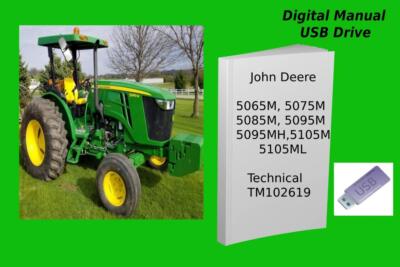 John Deere 5065M 5075M 5085M 5095M 5095MH 5105M 5105ML Tractor Manual ...