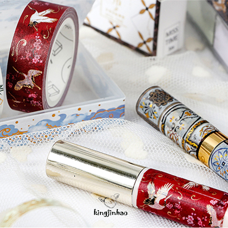 DIY 5pcs Bronzing Object Decoration Animation Series Cartoon Washi ...