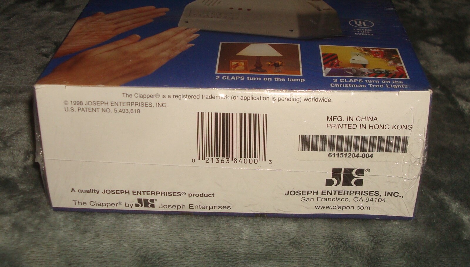 SEALED THE CLAPPER CLAP ON OFF SOUND ACTIVATED CLAP DETECTION LIGHTS ...