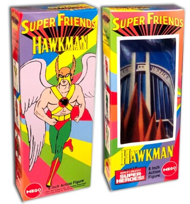SUPER FRIENDS HAWKMAN BOX for 8" Mego Action Figure (BOX ONLY!) | eBay