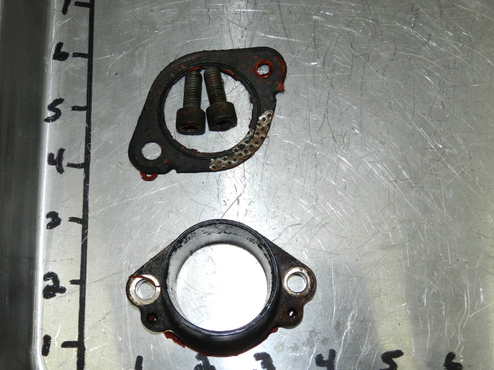 TM Racing K9 125cc ICC KZ Shifter Kart Engine Exhaust Flange Mount ...