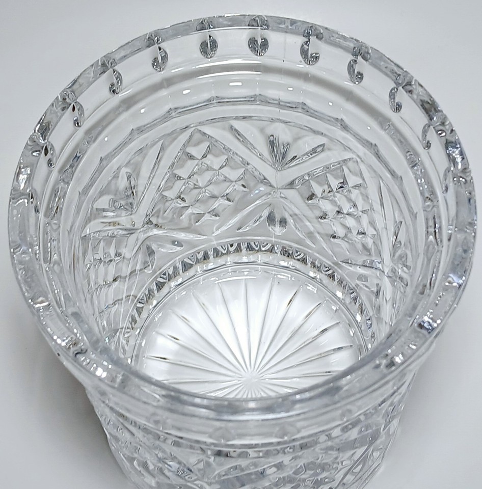 Godinger Dublin Crystal Collection Cut Glass Biscuit Barrel Lidded ...