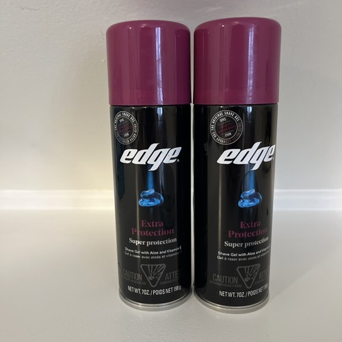 Edge Men's Shaving Gel Extra Protection Moisturizing Vitamin E & Aloe ...