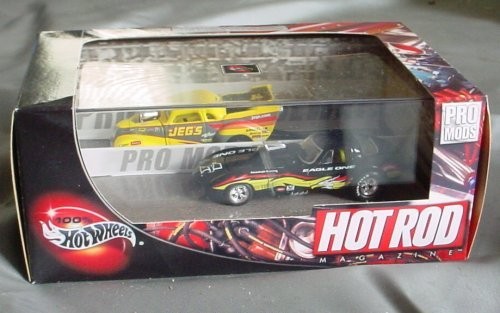 Hot Wheels 100% Hot Rod Magazine 2 Car Set '37 Chevy '67 Corvette Pro ...