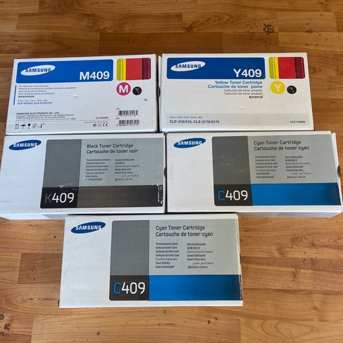 NEW GENUINE Samsung Black & Color Toner C409 M409 Y409 K409 | eBay