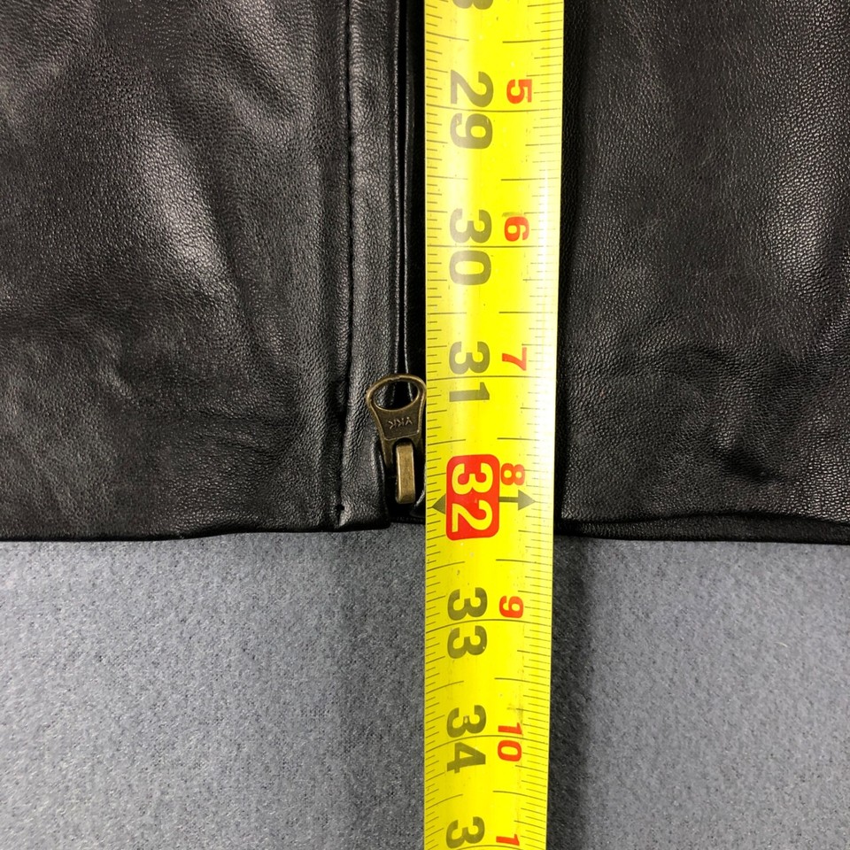 Centigrade Zip-Up Lined Genuine Leather Jacket Men's S Black | eBay