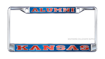 KU UNIVERSITY OF KANSAS Mirrored ALUMNI License Plate / Tag Frame | eBay