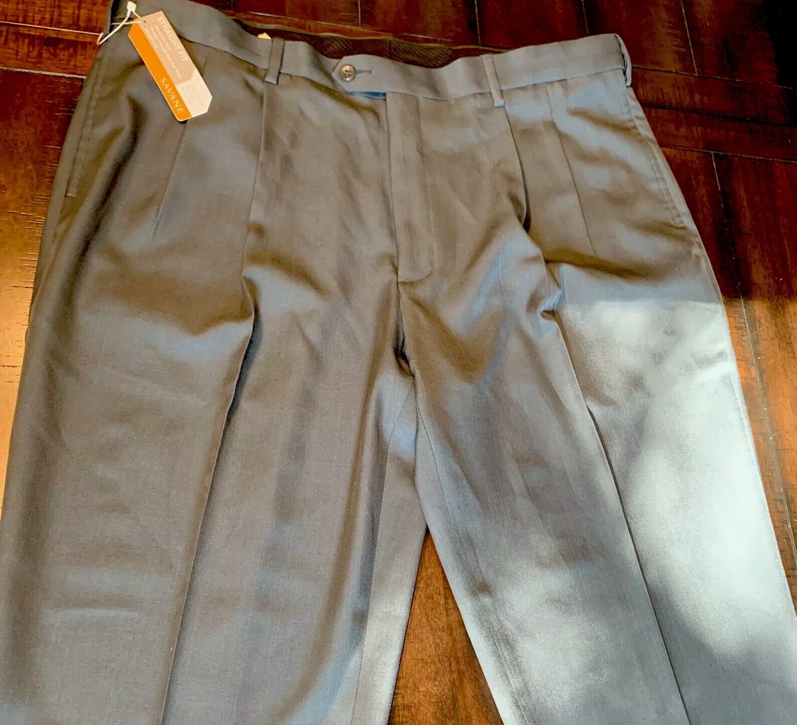Savane Pleated Crosshatch Dress Pants comfort Waist 40/29 | eBay