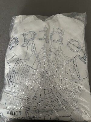 Spider OG Rhinestone Logo Hoodie White (Size Large) Tried On | eBay